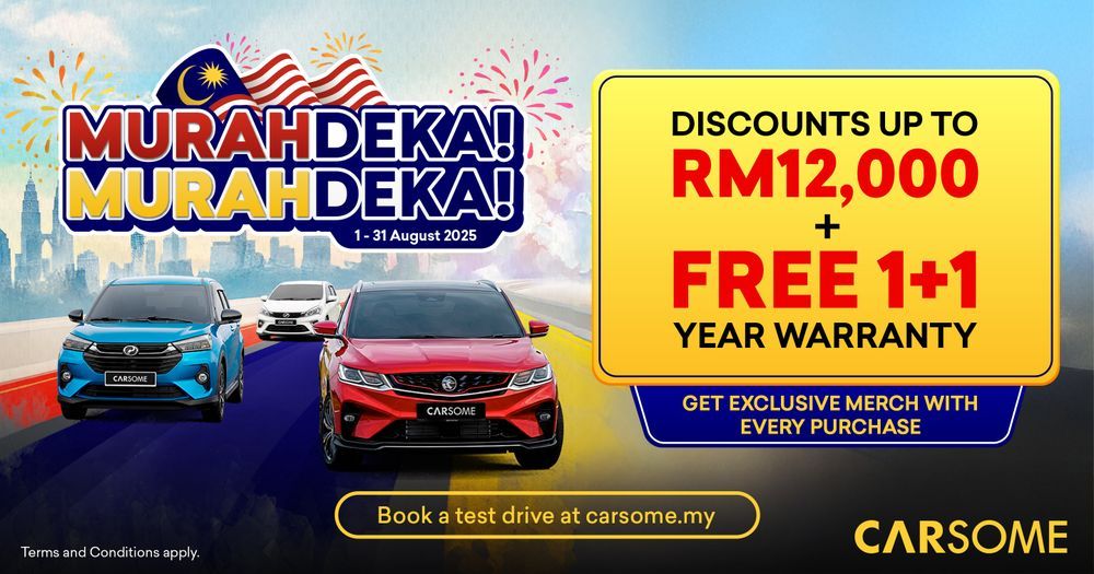 CARSOME launch Merdeka Promo – offers discount up to RM12k with variety ...