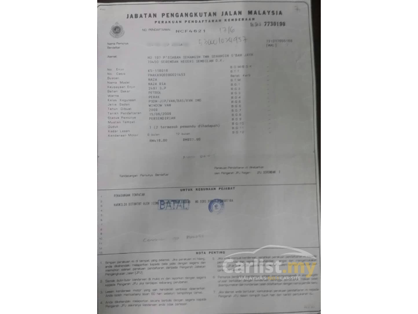 Naza Ria 2009 GS 2.5 in Kuala Lumpur Automatic MPV Silver for RM 13,000 - 5010830 - Carlist.my