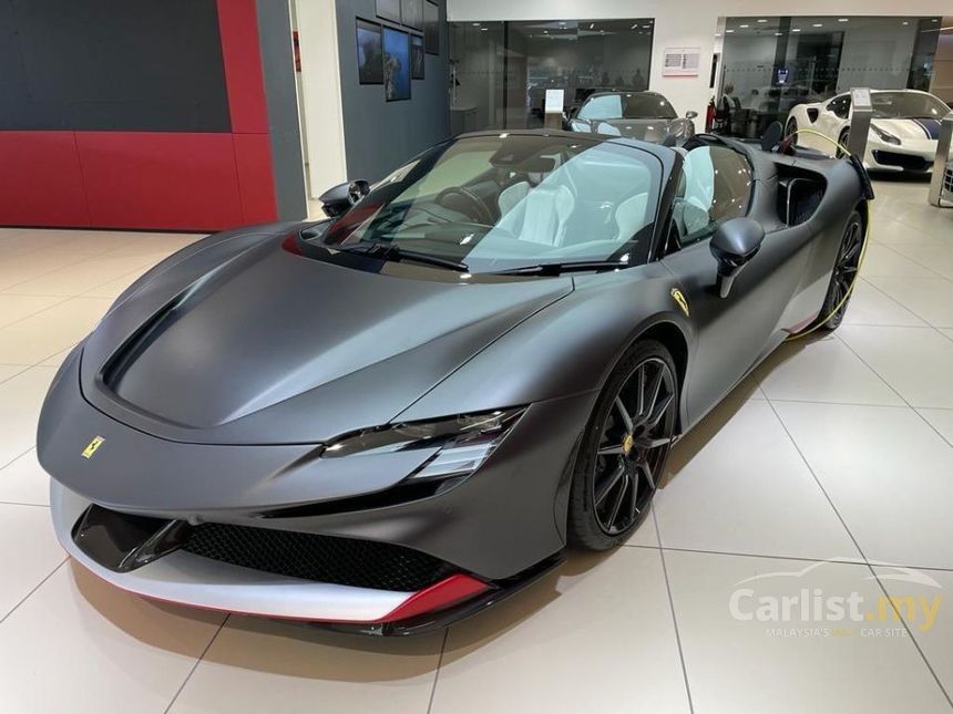 Recon 2022 Grey Ferrari SF90 Spider 4.0T V8 7.9kWh F1 DCT 4WD, Tailor ...