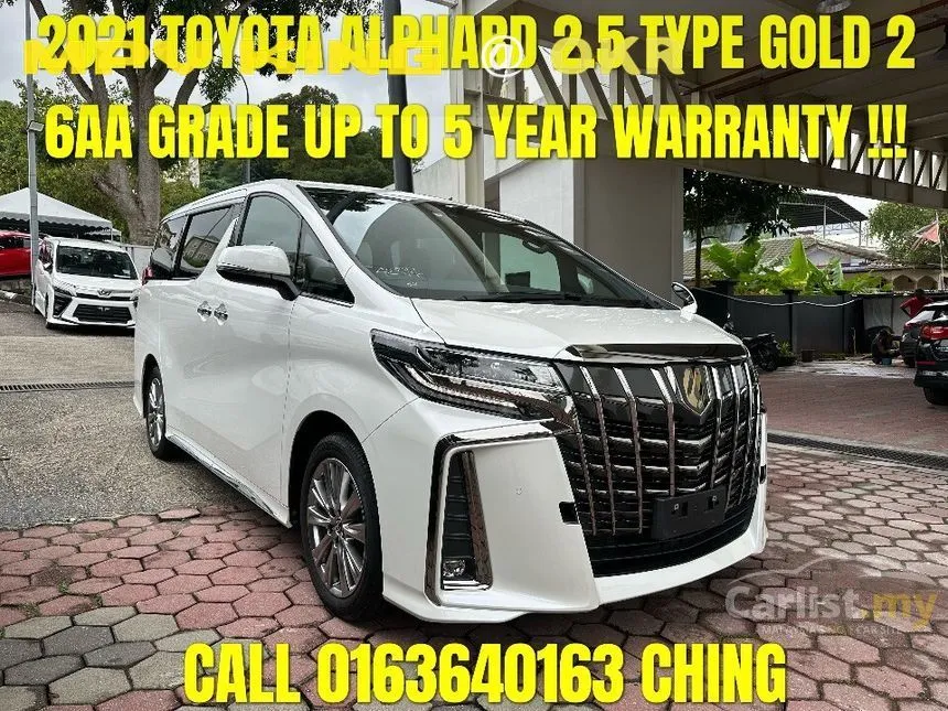 Recon 2021 Toyota Alphard 2.5 Type Gold 2 Special Black Edition MPV 50 Unit Ready Up To 5 Year ...
