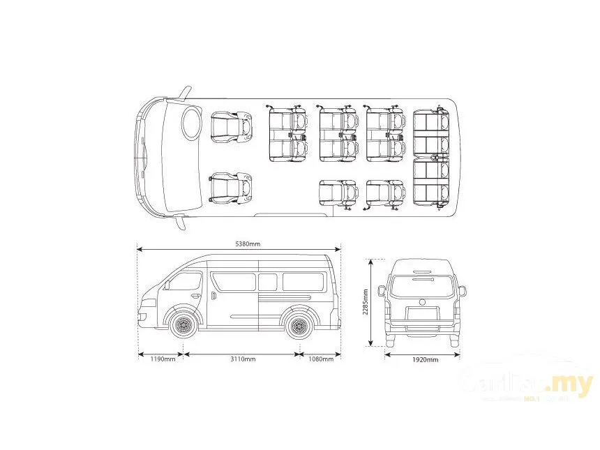 New New Foton CS2, CS2L & Gold Dragon Window Van (14,16 & 18 Seater ...