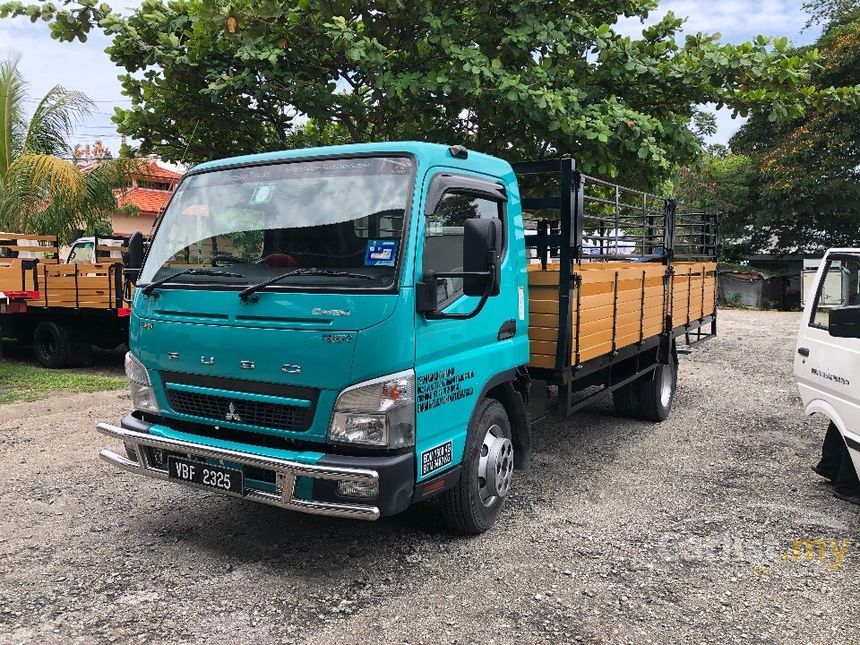 Used 2018 Mitsubishi Fuso 3 Ton 17 Feet Wooden Cargo Steel Railing ...