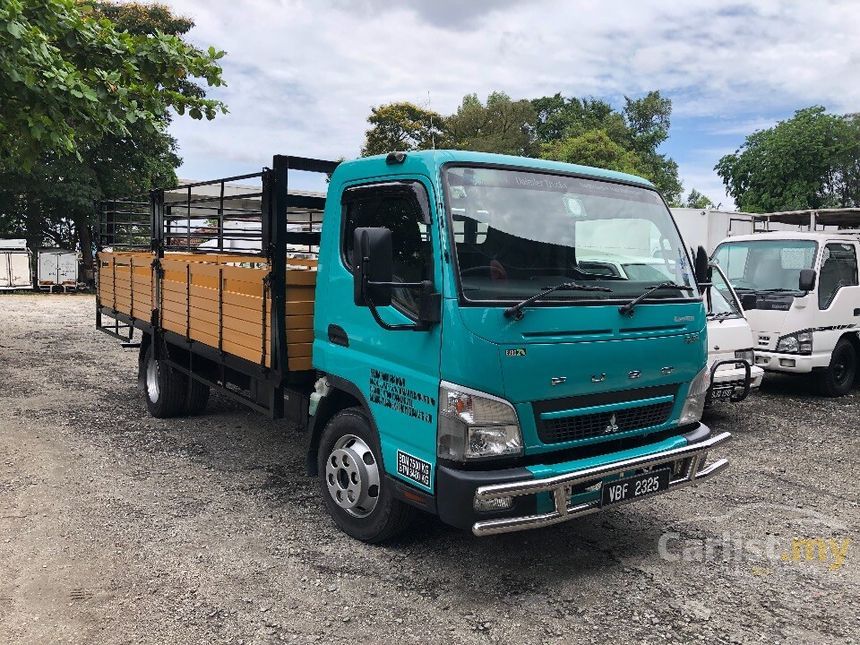 Used 2018 Mitsubishi Fuso 3 Ton 17 Feet Wooden Cargo Steel Railing ...