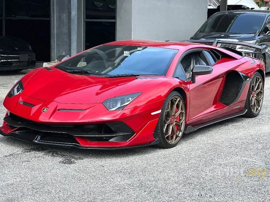 Recon ORIGINAL GLOSSY RED / 2020 Lamborghini Aventador 6.5 SVJ Coupe/ FULL CARBON FIRBE SEAT ...