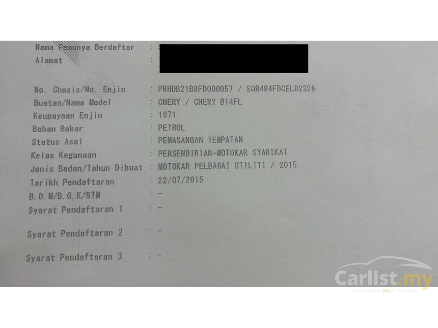 Used Chery Maxime 2.0 (A) Eastar -MPV 7 seat -Condition Baik - Carlist.my