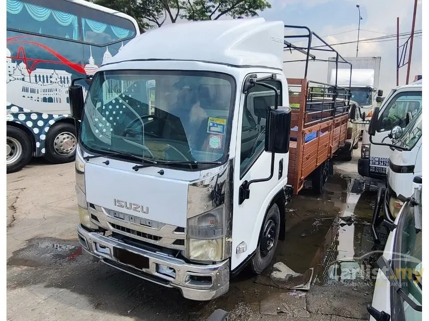 Used ISUZU NLR55 WOODEN CARGO 13FT UBS #1347 LORRY 4800KG - KAWAN ...