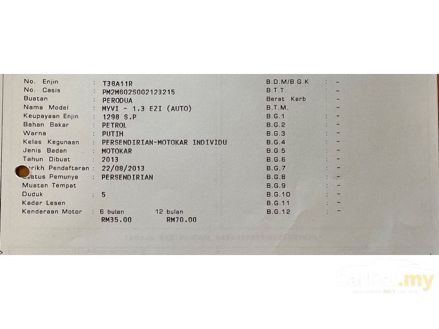 Used Perodua MYVI 1.3 SE 1 CAREFUL LADY OWNER - Carlist.my