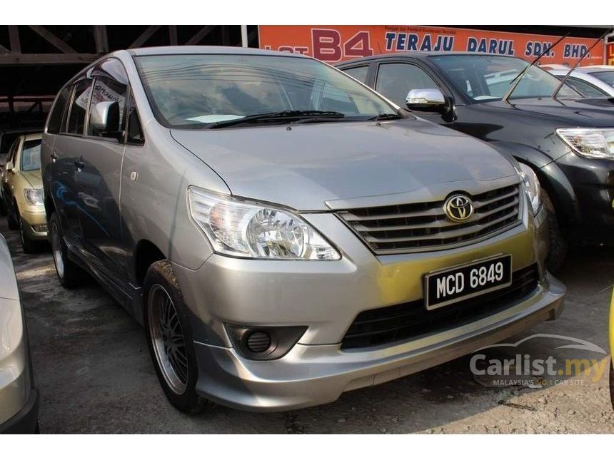 Toyota Innova 2012 E 2.0 in Selangor Automatic MPV Grey for RM 58,000 ...