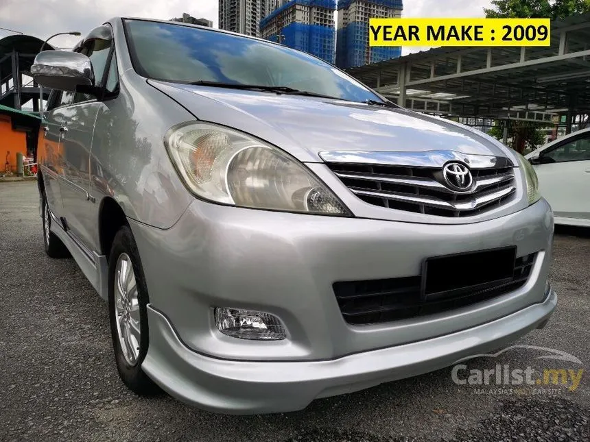 Used 2009 Toyota Innova 2.0 G FACELIFT (A) 1 OWNER - DIGITAL AIRCOND ...