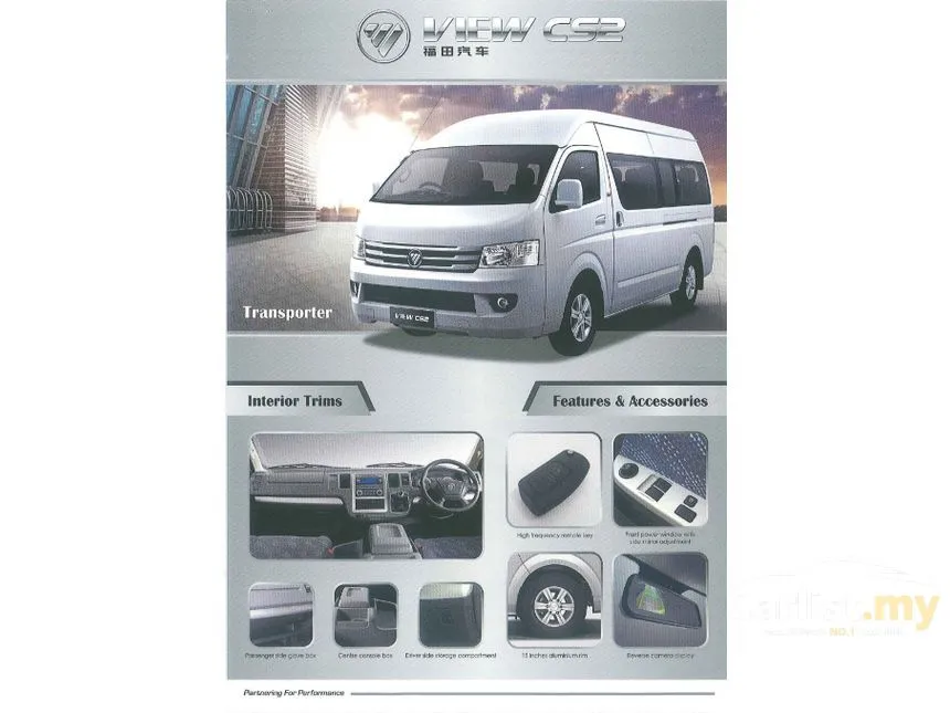 New 2022 Foton VIEW CS2 2.8 (M) 14 SEATS-HIACE SIMILAR - Carlist.my