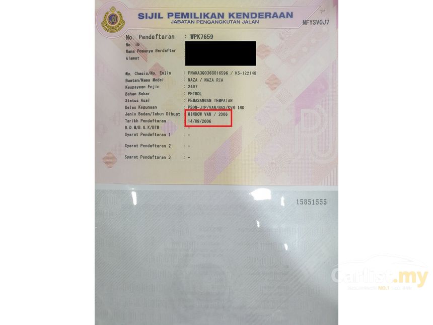 Used 2006 Naza Ria 2.5 SE MPV (A) WELL MAINTAIN GOOD RUNNING CONDITION ...