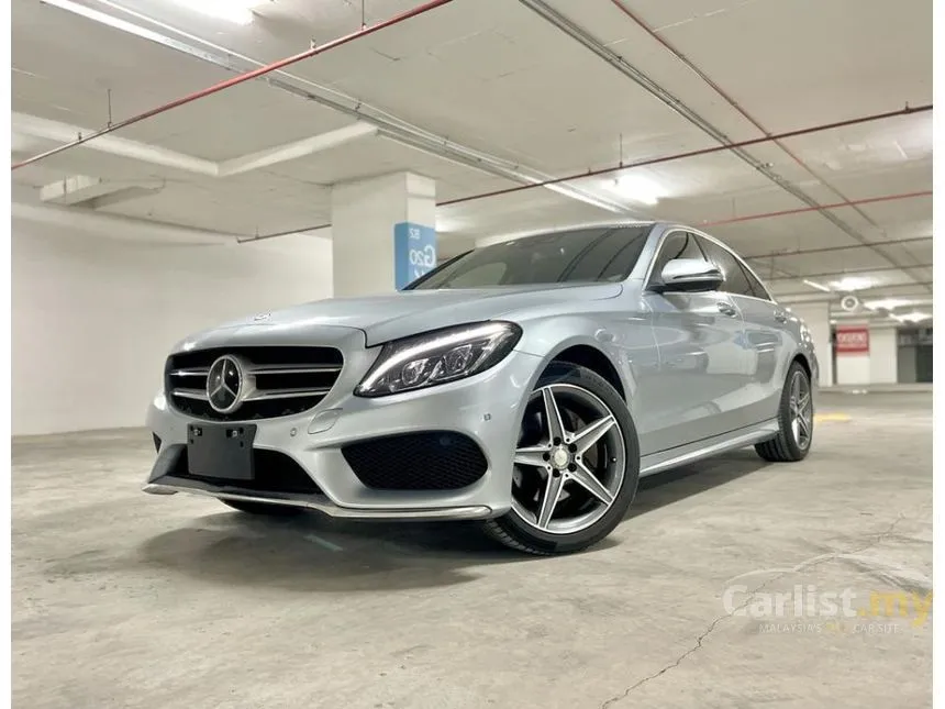 Recon 2017 Mercedes-Benz C200 2.0 AMG / SILVER BLUE & BLACK INTERIOR / END YEAR OFFER / JAPAN ...