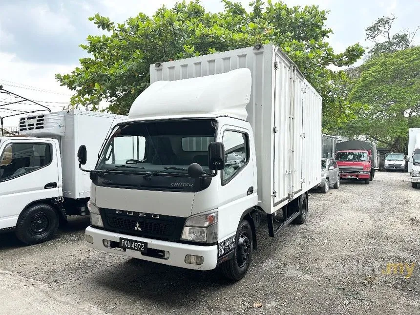 Used 2012 Mitsubishi Fuso FE83PG 3 Ton 17 Feet Corrugated Box Steel Besi Box 5000KG Lorry ...