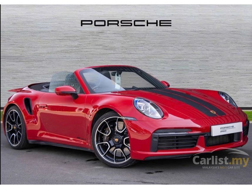 Recon 2021 Porsche 911 (992) Turbo S Cabriolet 3.8 Carmine Red PCCB ...