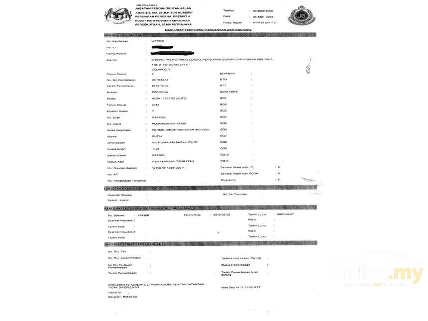 Used 2014 Perodua Alza 1.5 MPV LOAN KEDAI NAMA BLACKLIST CCRIS CTOS AKPK PTPTN BOLEH LOAN ...