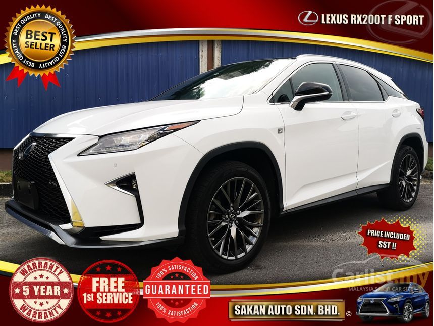 Recon 2017 Lexus RX200T F Sport 2.0 SUV **PRICE Included SST**CLEARANCE ...
