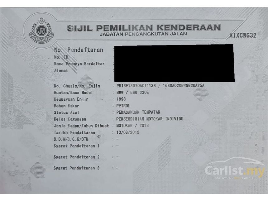 Used BMW 330E M-SPORT 2.0 (A)FULL SERVICE RECORD BMW,WARRANTY BMW UNTIL ...