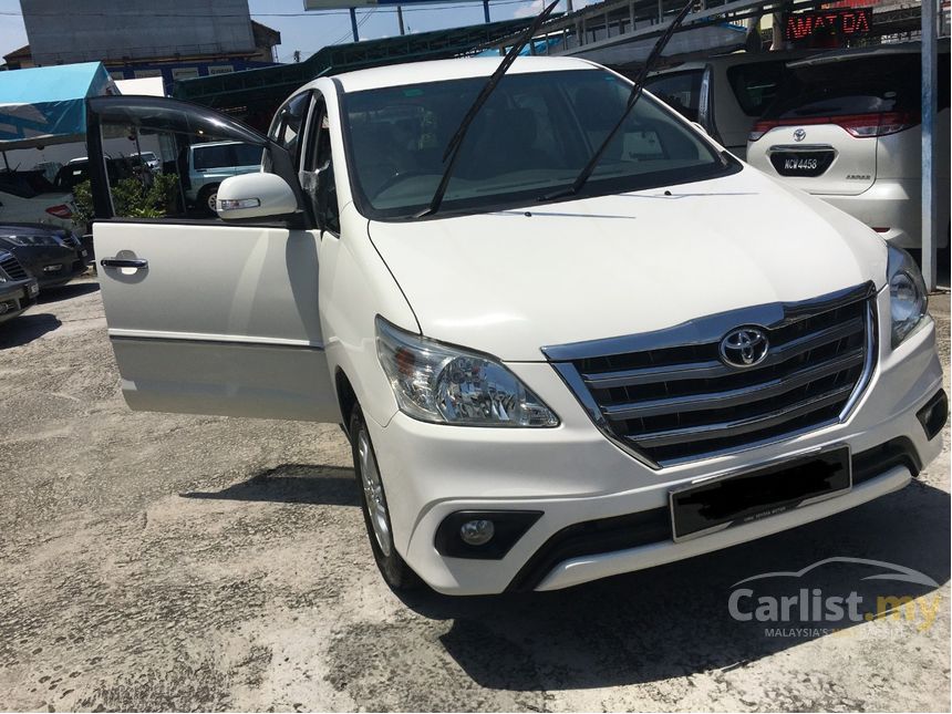 Toyota Innova 2016 G 2.0 in Perak Automatic MPV White for RM 69,800 ...