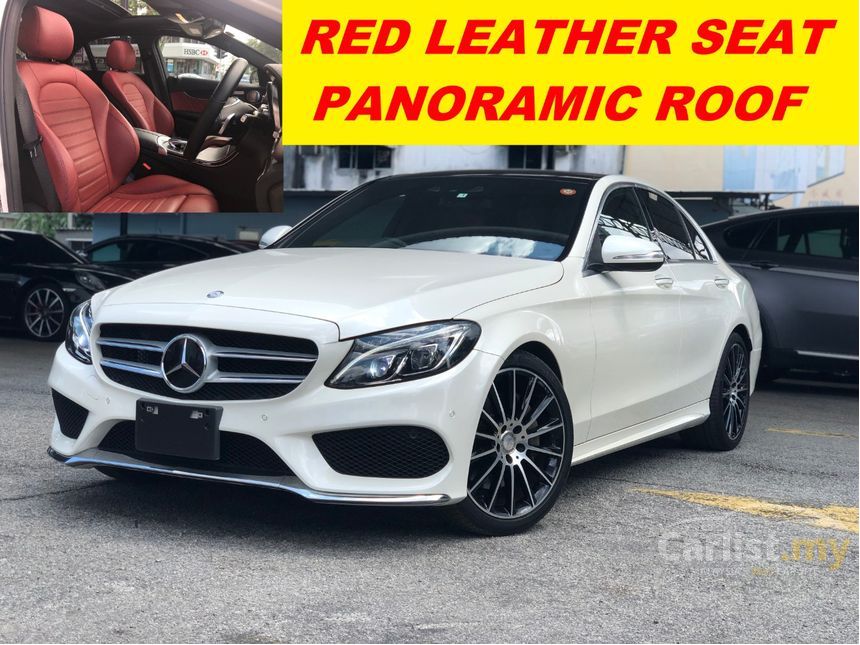 Recon 2015 Mercedes-Benz C250 2.0 AMG Sedan P.ROOF_RED SEAT_BURMESTER ...