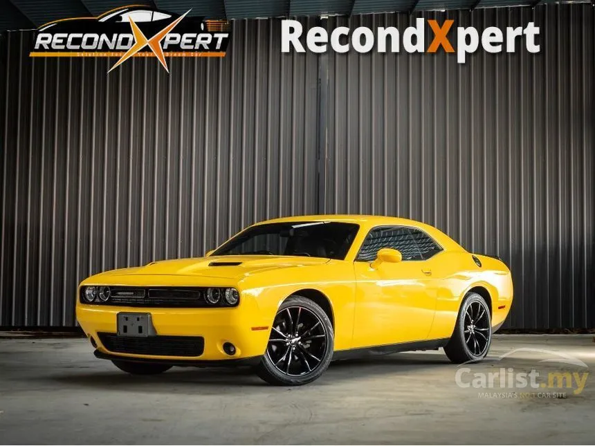 Recon UNREG 2018 Dodge Challenger SXT 3.6 (A) Fully Loaded Yellow Right ...