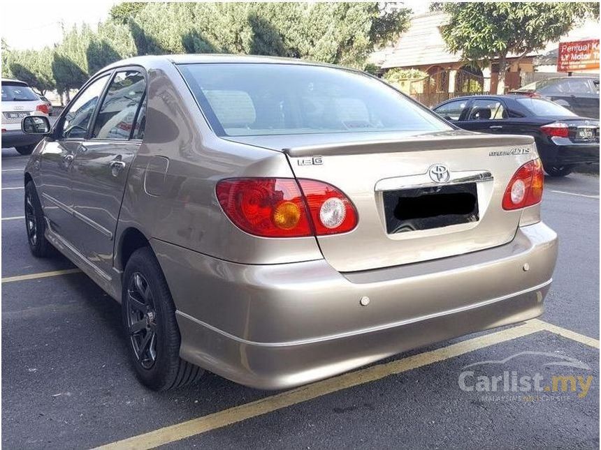 Toyota Corolla Altis 2003 G 1.8 在（state） Auto自动挡 Sedan Gold 于（价格 ...
