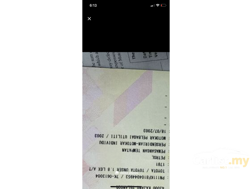 二手 2003 Toyota Unser 1.8 LGX MPV - Carlist.my