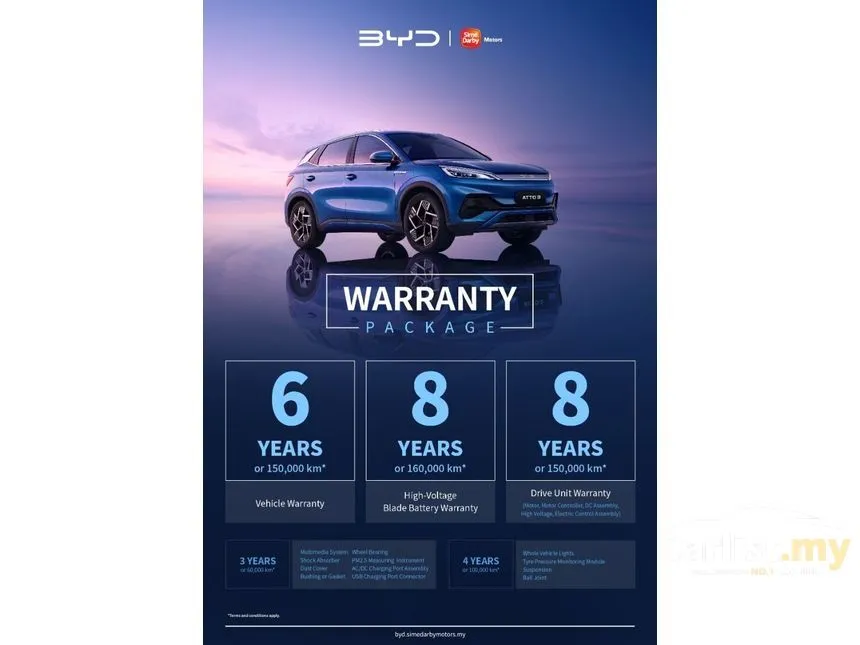 New 2023 BYD Atto 3 0.0 Extended Range SUV - Carlist.my
