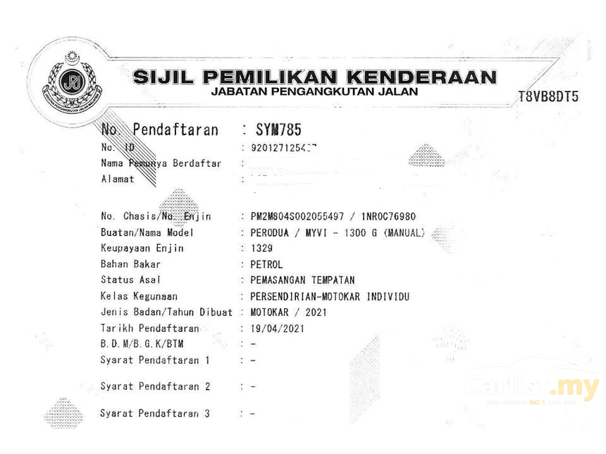 Used 2021 Perodua MYVI G 1.3L GEAR UP (M) (GOOD CONDITION) - SABAH ...