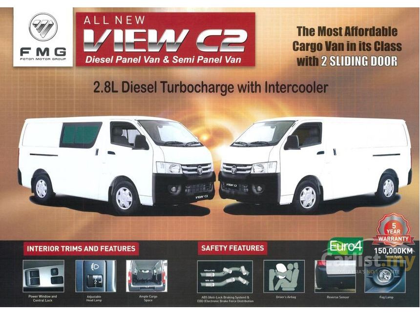 Foton View 2020 C2 Panel 2.8 in Selangor Manual Van White for RM 67,810 ...