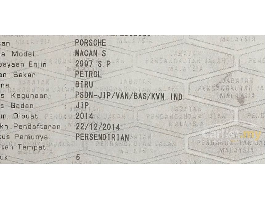 Porsche Macan 2014 S 3.0 in Selangor Automatic SUV Blue for RM 310,800 ...