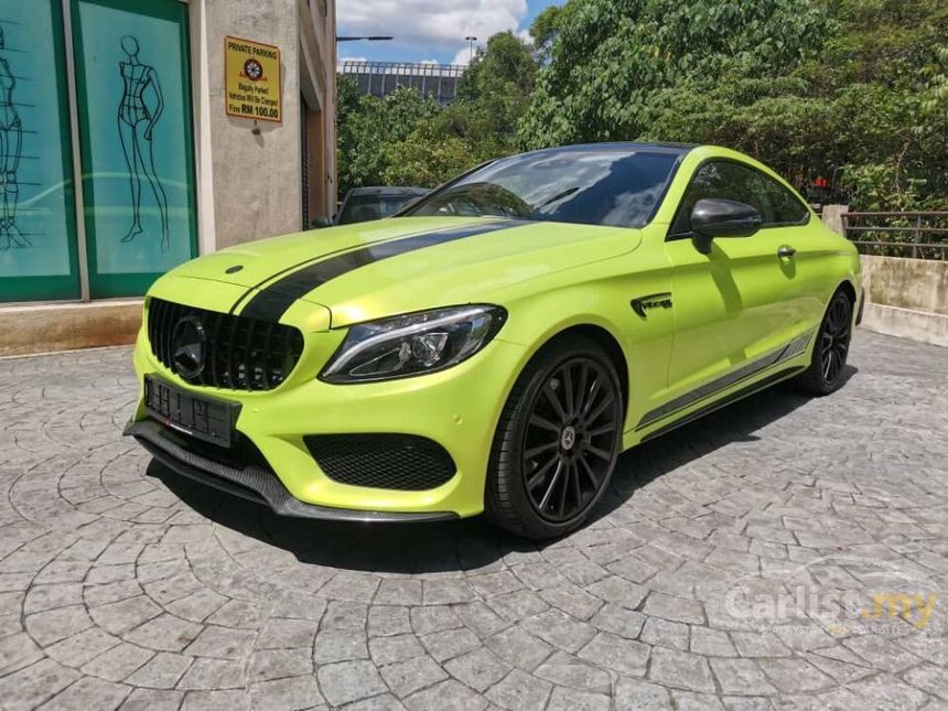 Recon 2017 Mercedes-Benz C43 AMG 3.0 MATIC Coupe/ FULL WRAP LIME GREEN ...