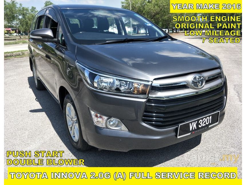 Toyota Innova 2016 G 2.0 in Kuala Lumpur Automatic MPV Grey for RM ...