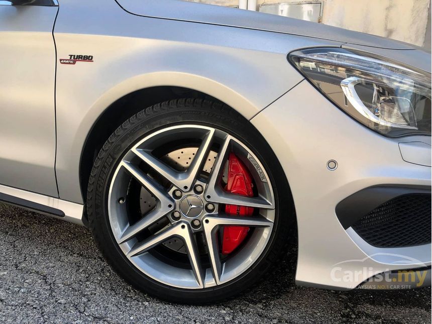 Recon JAPAN MATT SILVER 2015 Mercedes-Benz CLA45 AMG 2.0 4MATIC Carbon ...