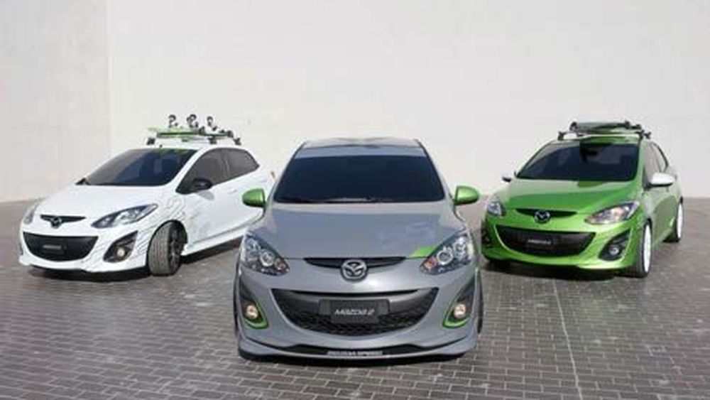 Mazda 2Evil และ Active2 รถแต่งแนวคิดของ Mazda 2 อวดโฉมในงาน LA Auto ...