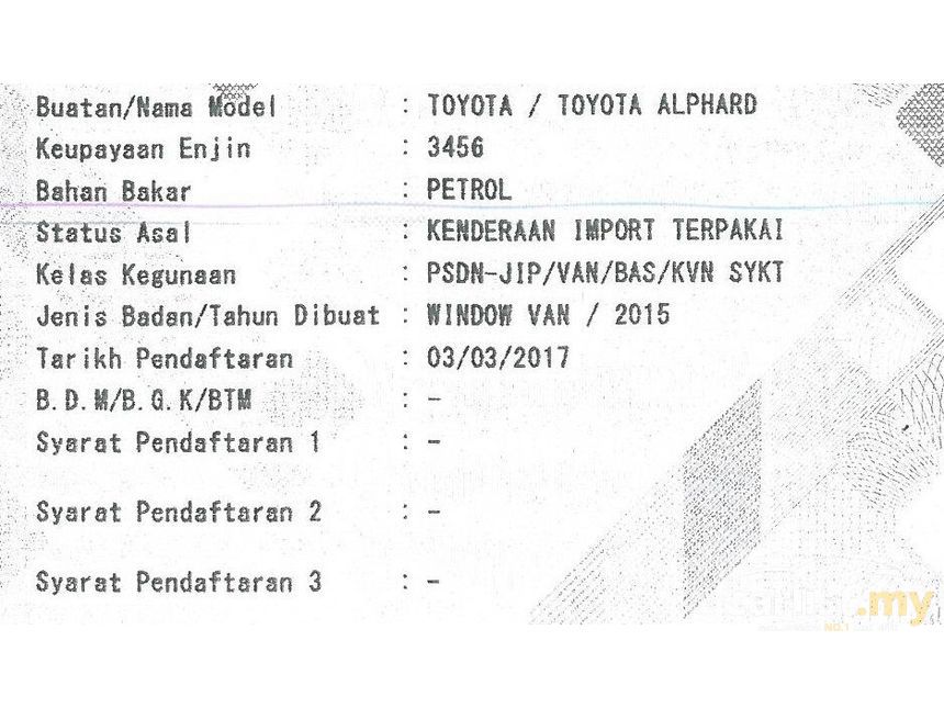 Used 2015 Toyota Alphard 3.5 Executive Lounge (CONVERTED NEW FACELIFT ...