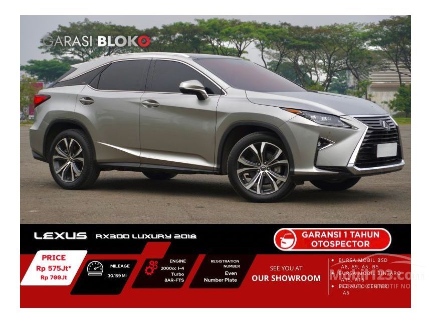 Jual Mobil Lexus RX 300 2018 Luxury 2.0 di DKI Jakarta Automatic SUV ...