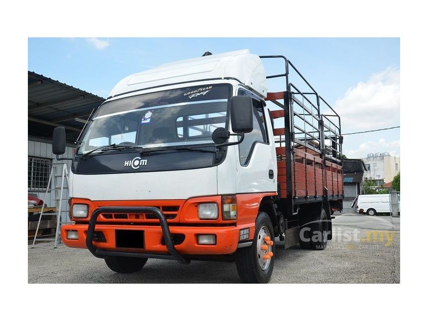 Used 3 Ton Hicom Perkasa MTB150DX Wooden Kargo Body with Steel Railing ...