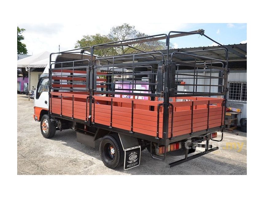 Used 3 Ton Hicom Perkasa MTB150DX Wooden Kargo Body with Steel Railing ...