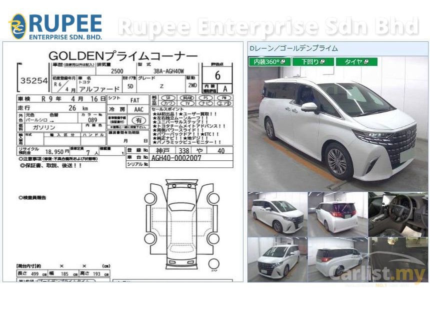 Recon 2024 Toyota Alphard 2.5 Z Magic Roof Universal Sidestep Surround ...