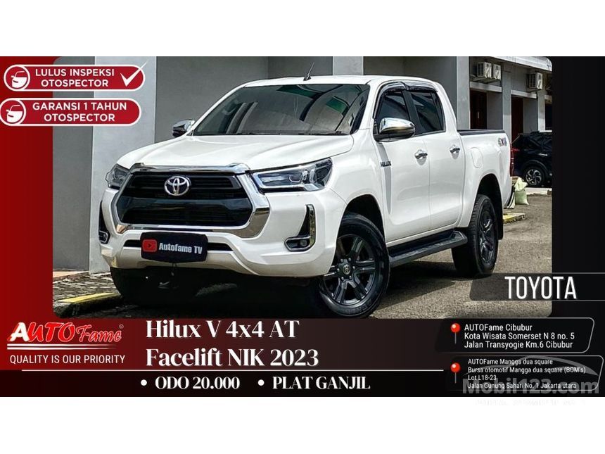 Jual Mobil Toyota Hilux 2023 V Double Cab 4X4 2.4 di DKI Jakarta Automatic Pickup Putih Rp 455. ...