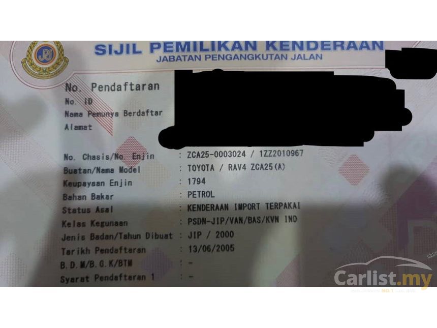 Used 2000 Toyota RAV4 1.8 SUV Coupe RAV 4 3Doors NewPaint ...