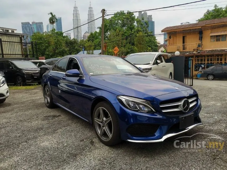 Recon Unreg Recon 2018 Mercedes Benz C200 AMG Turbo Special Blue Color ...