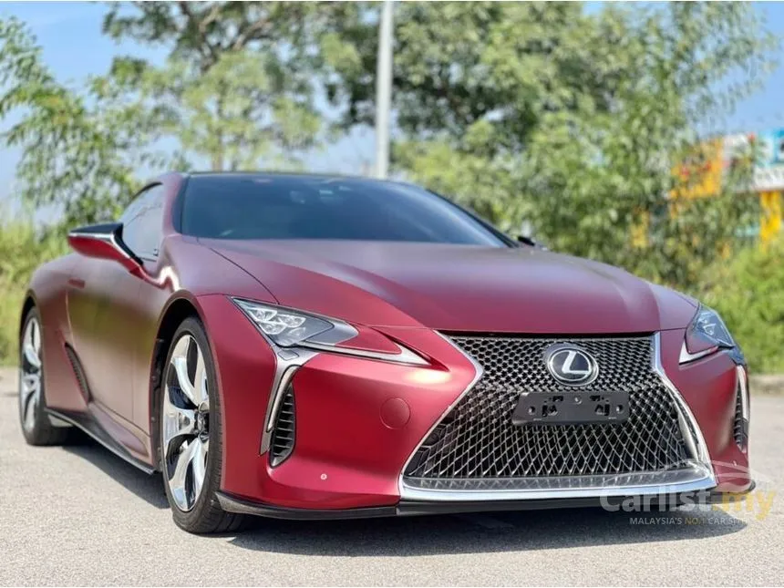 Recon 2020 Lexus LC500 5.0 Coupe, Red Semi Leather Seat, Red Alcantara ...