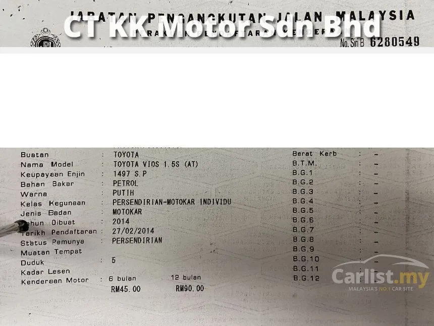 Used 2014 Toyota Vios 1.5 TRD Sportivo (A) - Genuine 135K KM - ORIGINAL ...