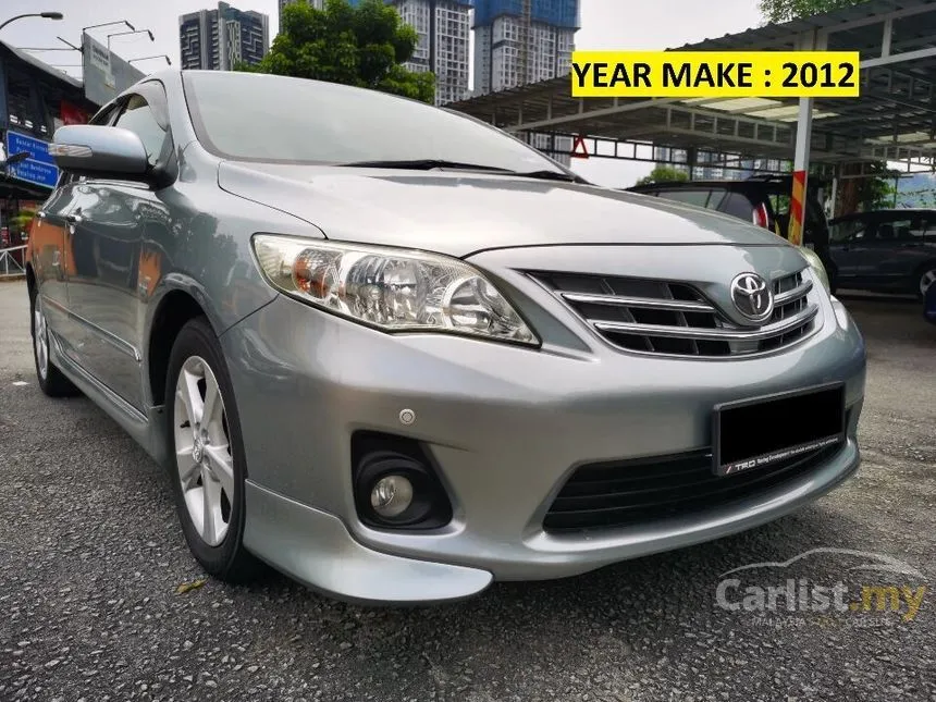 Used 2012 Toyota Corolla Altis 1.8 G FACELIFT (A) 1 OWNER - 7 SPEED CVT ...