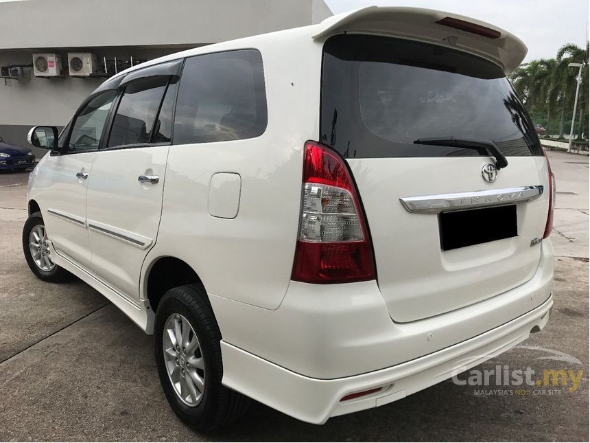Toyota Innova 2014 G 2.0 in Johor Automatic MPV White for RM 75,800 ...