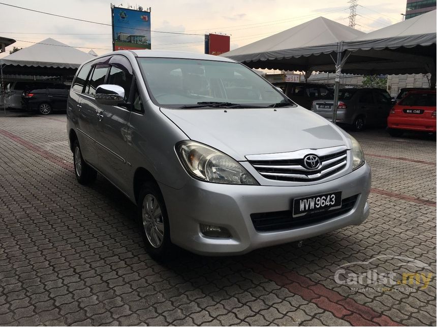Toyota Innova 2011 G 2.0 in Selangor Automatic MPV Silver for RM 51,777 ...