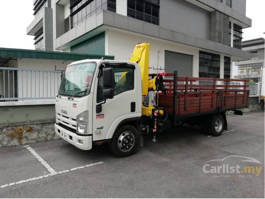 New Isuzu NLR NPR Lorry Lori Crane Kren Wooden kayu 3 tonne ton ...