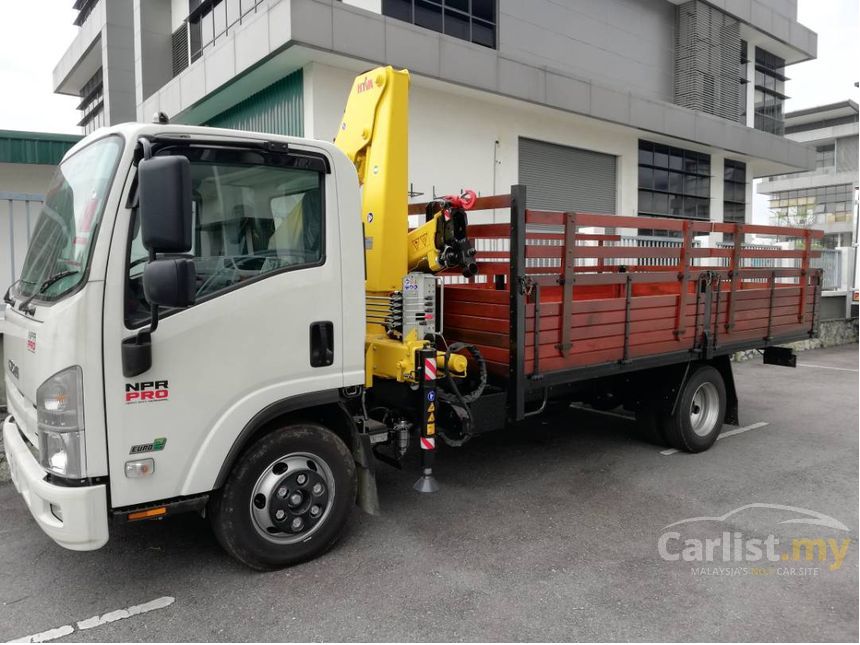 New Isuzu NLR NPR Lorry Lori Crane Kren Wooden kayu 3 tonne ton ...