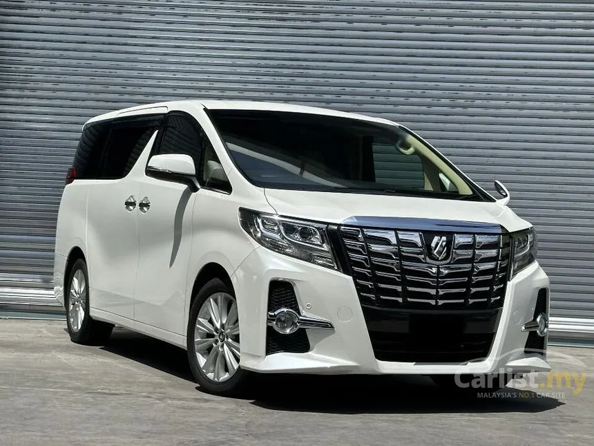 Terpakai 2016 Toyota Alphard 2.5 8 Seater 2 Power Doors Roof Monitor ...